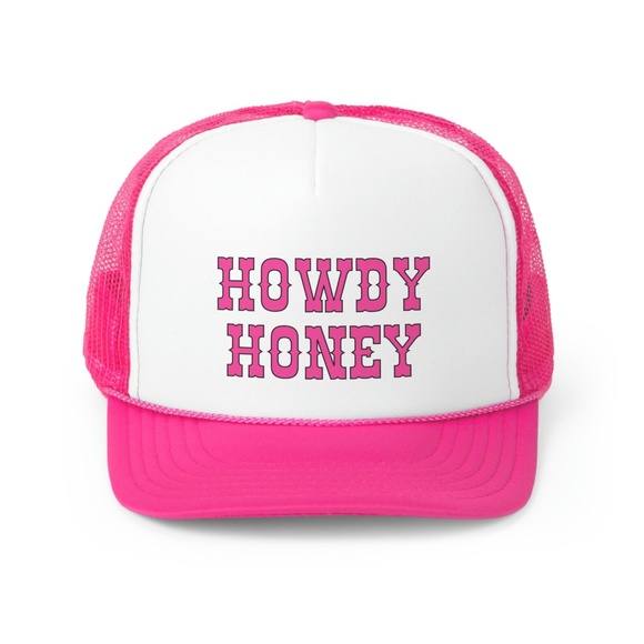 Accessories | Howdy Honey Pink Trucker Hat | Poshmark